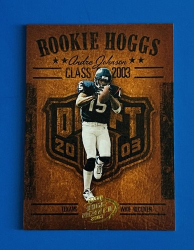 2003 Playoff Hogg Heaven Andre Johnson Texans Rookie Hoggs Football ...