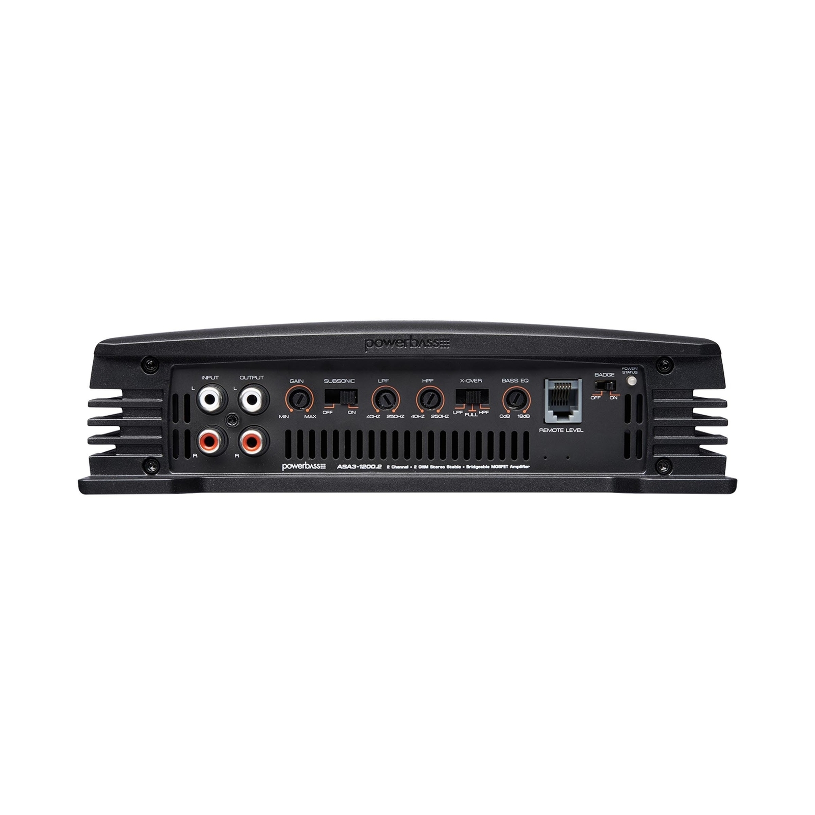 PowerBass ASA3-1200.2 1200 Watt 2-Channel Amplifier - 600W x 2 at 2-Ohm ...