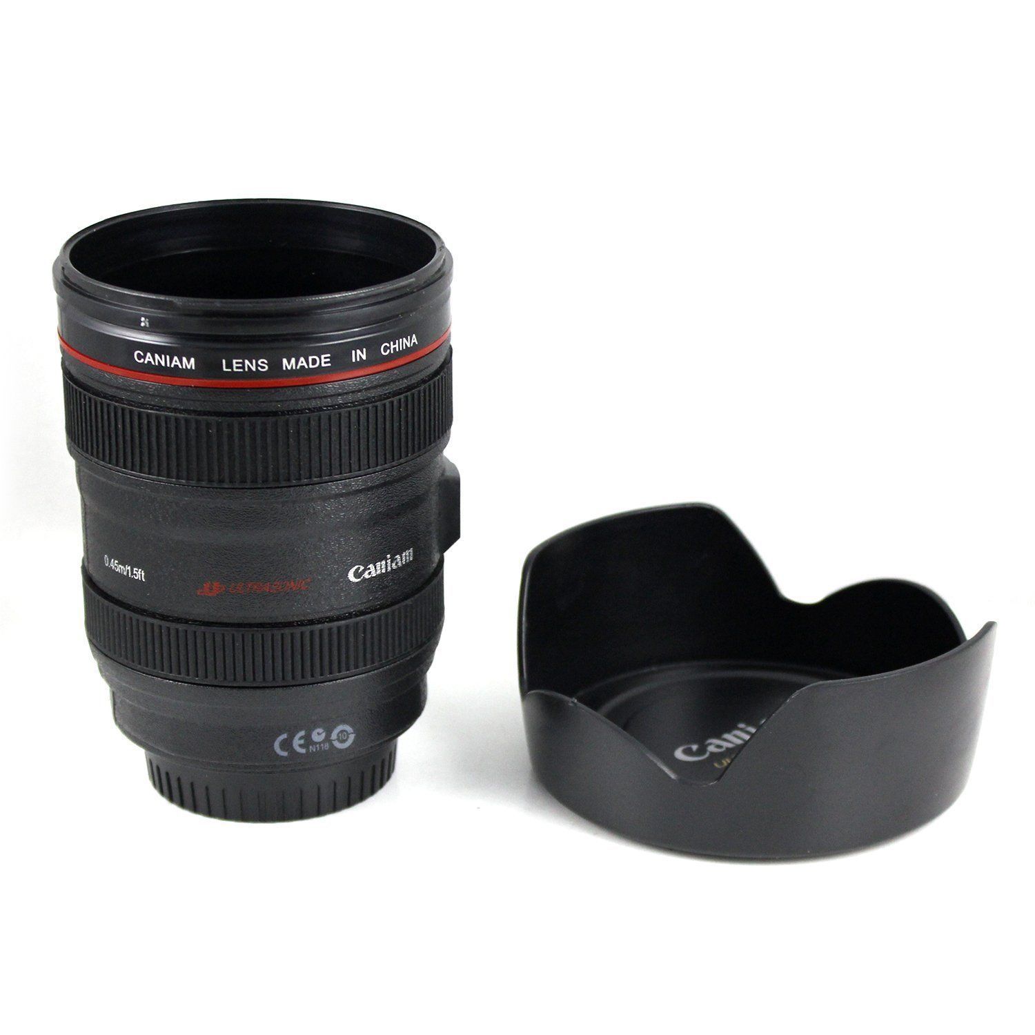 Camera Lens Mug with Cookie Holder Canon EF 24-105mm Coffee Mug ...