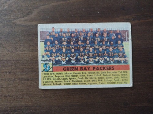 1956 Topps #7 GREEN BAY PACKERS TEAM card centered READ ITEMGBP | eBay
