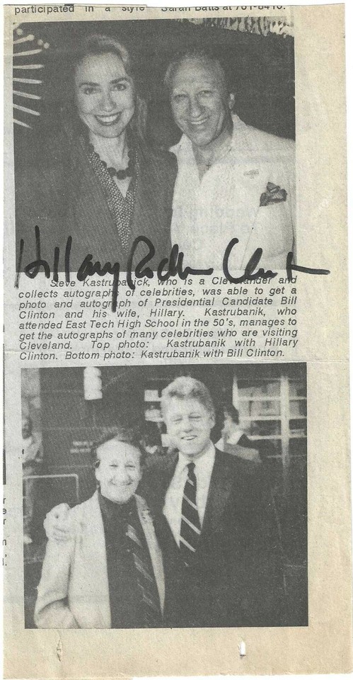 Hillary Clinton Signed 8 x 10 Photo / Autographed Senator Presidential ...