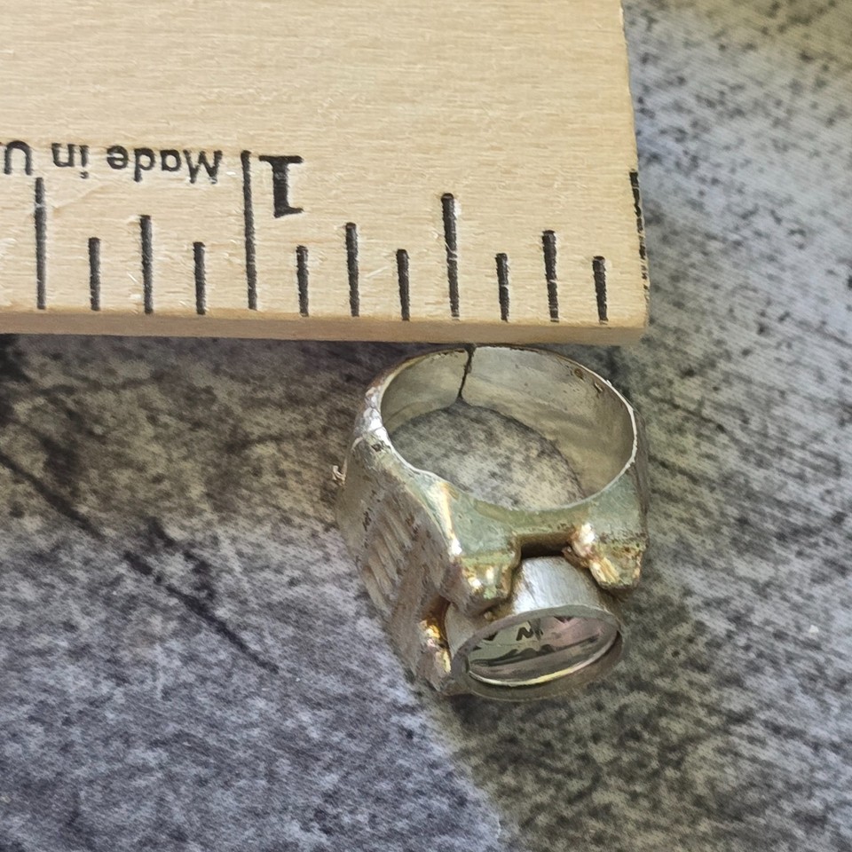 Vintage 1950s Atomic Age Secret Agent Space Age Toy Compass Ring ...