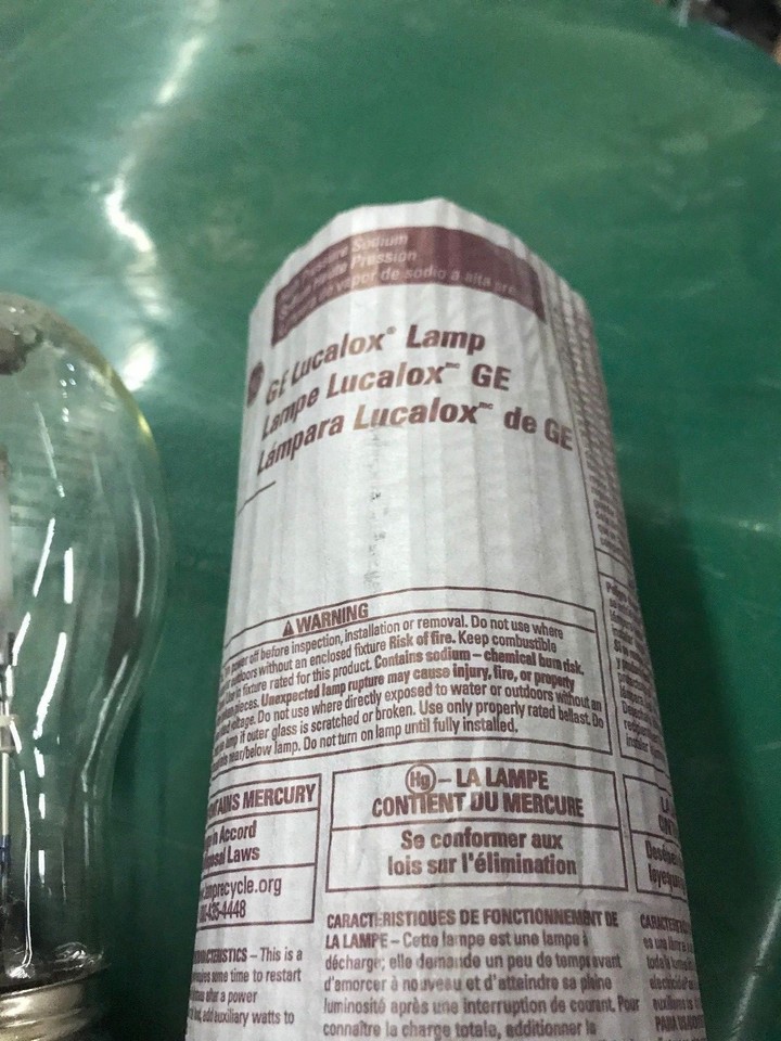 2X GE 85369 Lucalox 100 watt LU100/H/ECO High Pressure Sodium lamp | eBay