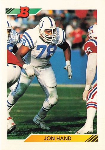 1992 Bowman #19 Jon Hand Indianapolis Colts | eBay