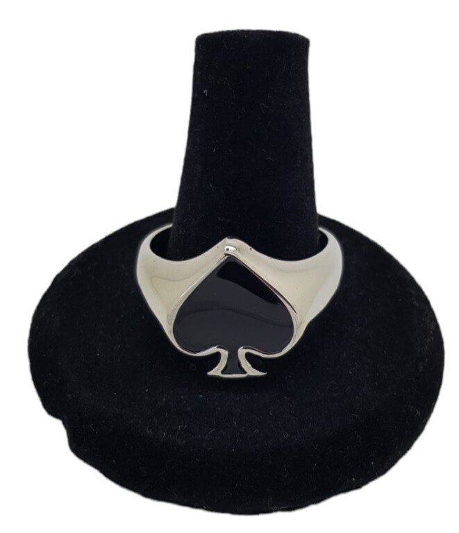 Ace Of Spades Ring Small Skull Lemmy Rock Biker Silver Unisex Stainless ...