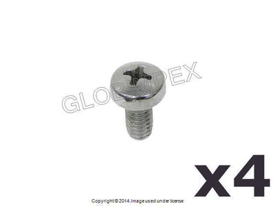 BMW E46 E60 (1999-2007) License Plate Screw (5 X 8 mm) REAR Set of 4 ...
