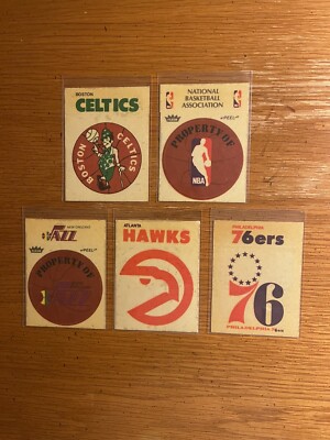1969 Fleer Basketball NBA Cloth Stickers Lot of (5) Different EX | eBay