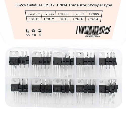Linear Regulator Mosfet Transistor Electronic Kit L7812 to L7824 10 ...