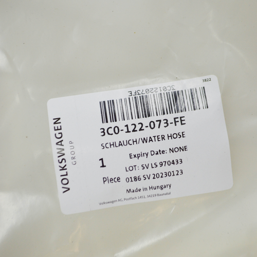 NEW VOLKSWAGEN CC ENGINE COOLANT HOSE 3C0122073FE ORIGINAL 3C0-122-073 ...