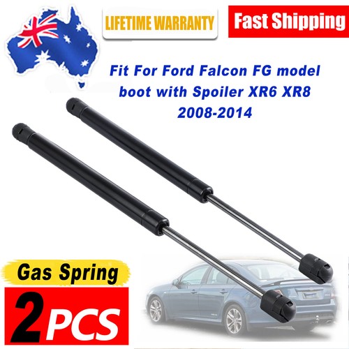 2xGas Struts For Ford Falcon FG model boot WITHOUT spoiler XR6 XR8 2008 ...
