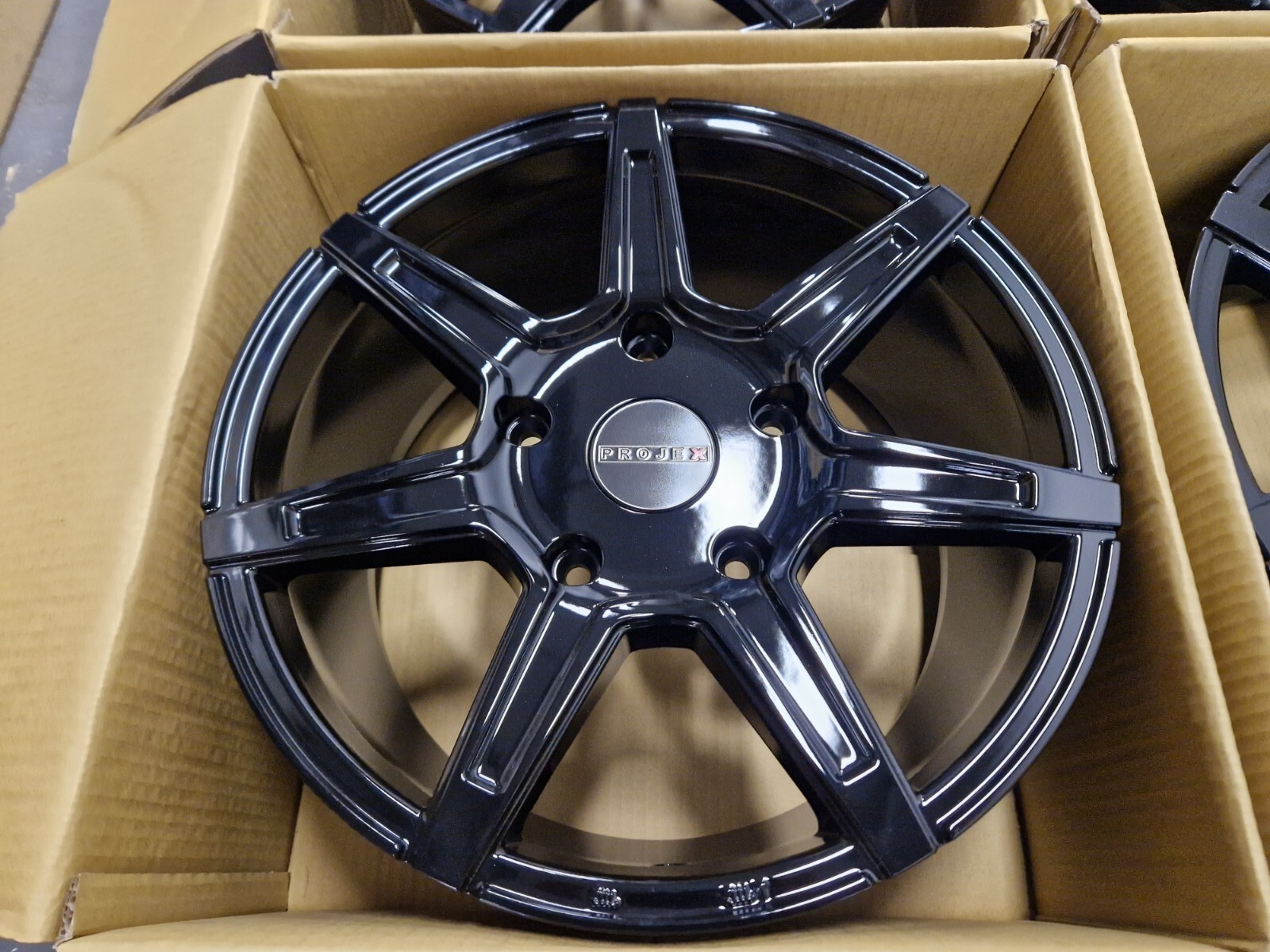 Projex Brute 18" Ford Transit Custom Gloss Black Alloy Wheels. MSRT ...
