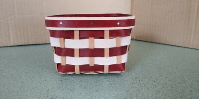 Longaberger 2016 Christmas Square Candy Cane basket & protector NEW | eBay