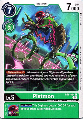 Pistmon BT8-054 C Digimon Near Mint | eBay