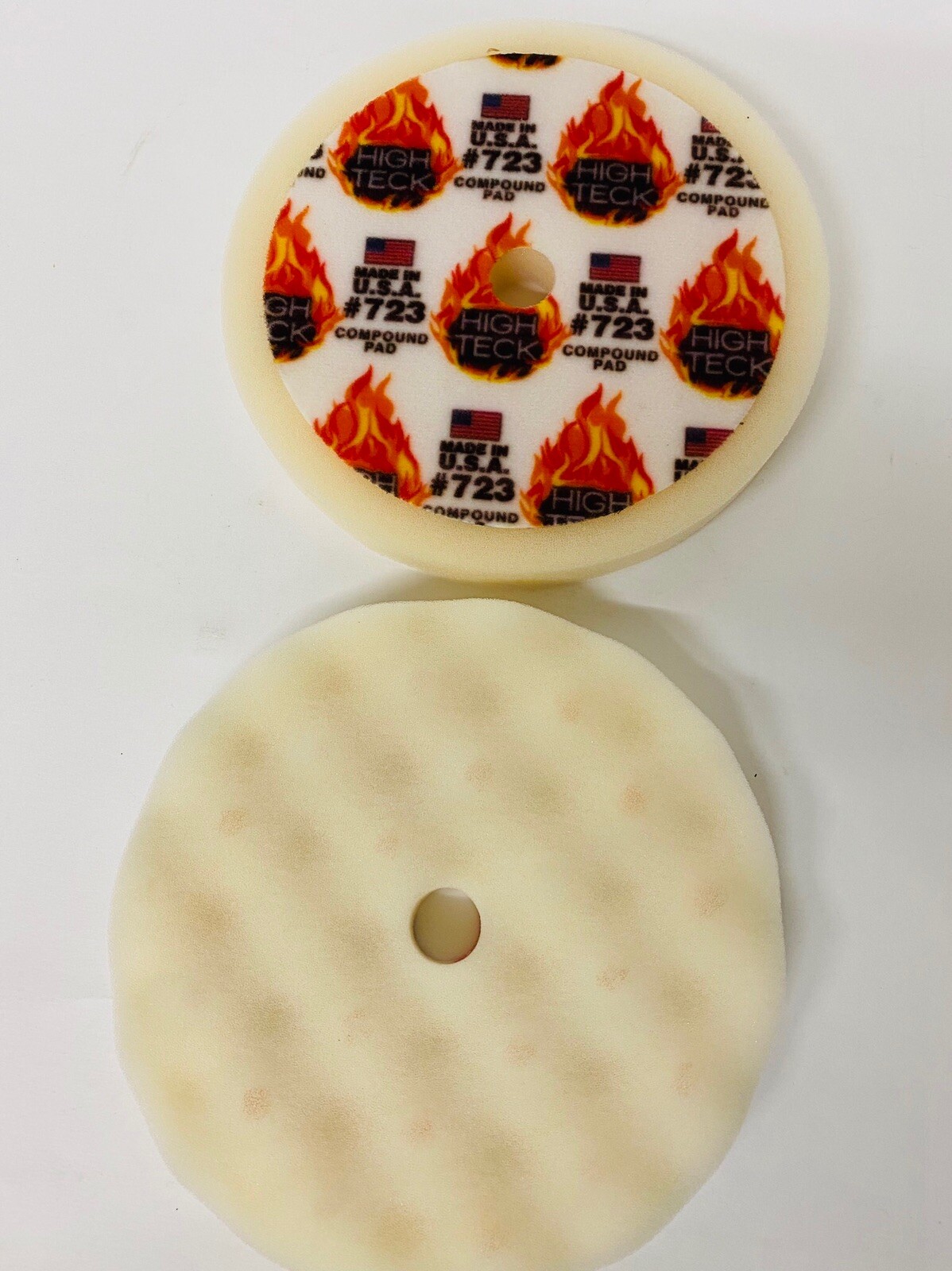 8" High Teck White buffing Foam Compounding Pad - 2 Pack | eBay