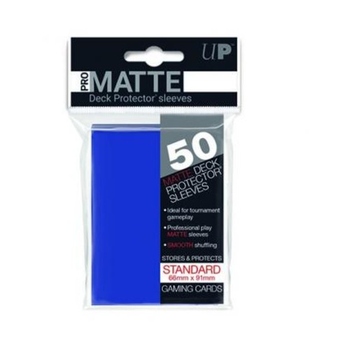 Ultra Pro Card Sleeves Standar Pro-Matte Non-Glare Card Sleeves - Blue ...