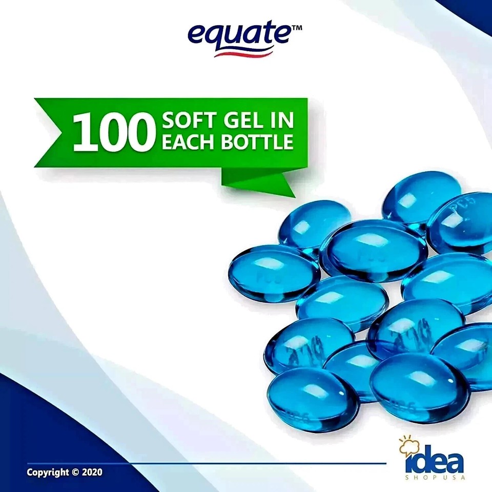 (3-pack) Equate Sleep Aid Softgels Maximum Strength 100 Count Ships ...