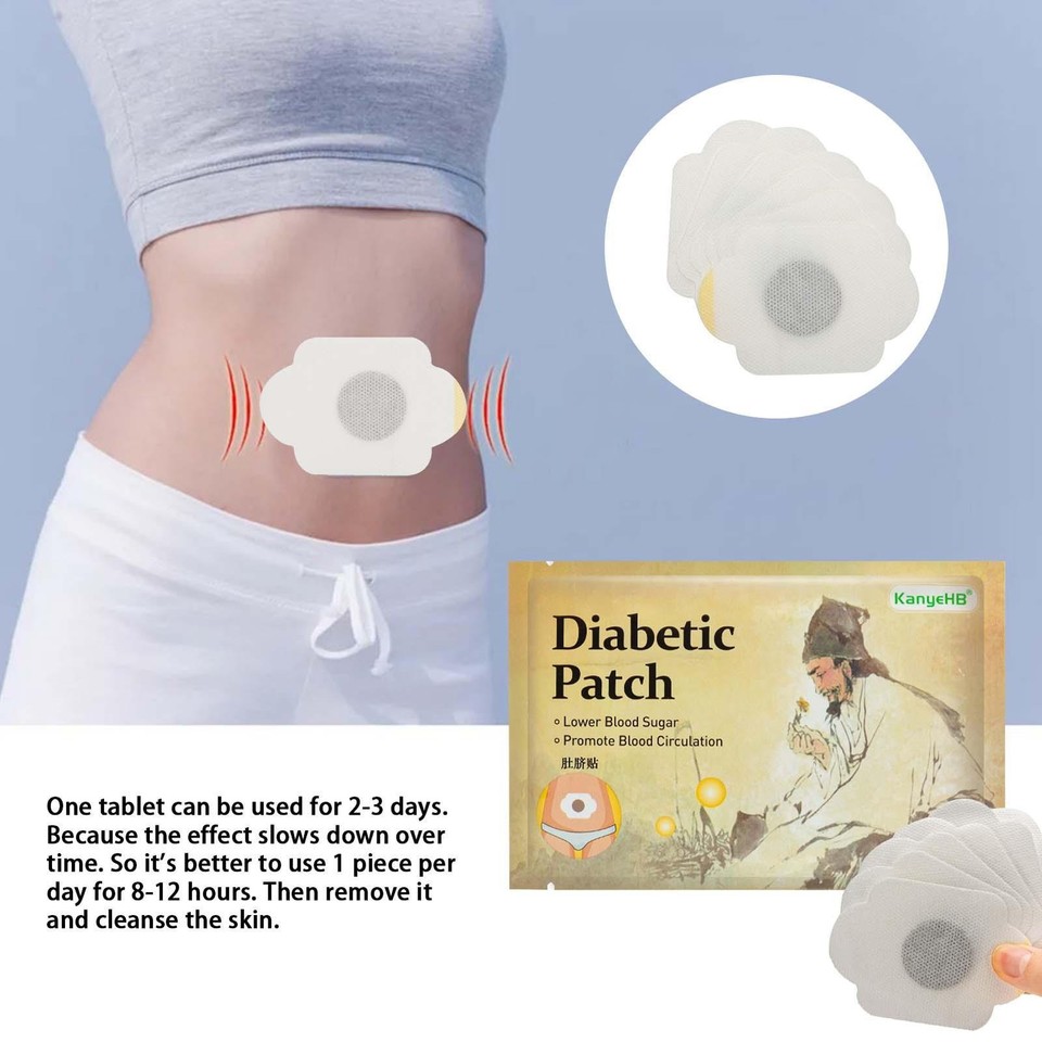 6X Diabetic Patch For Natural Reduce High Blood Sugar Regulator Control ...