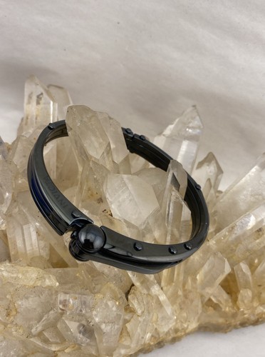 Mens Invicta Gun Metal Handcuff Style Bracelet | eBay