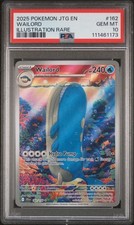 2025 POKEMON JTG EN-JOURNEY TOGETHER ILLUSTRATION RARE #162 WAILORD PSA ...