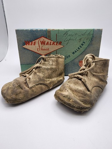 Vintage 1940's Wee Walker Baby Shoes - With Original Box | eBay