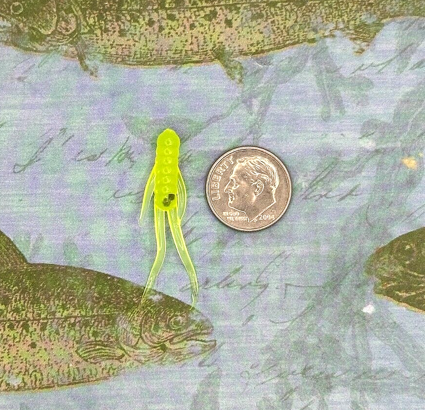 90 Jigs-6pkgs-1.5" Baits Mayzer Fishing Crappie Ice Soft Plastic ...