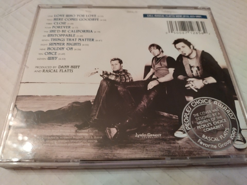 Unstoppable by Rascal Flatts (CD, Apr-2009, Lyric Street) 50087128562 ...