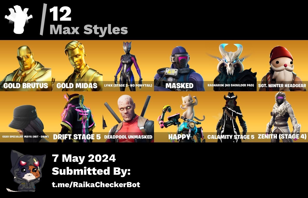FN Skins, Drift Outfit, Peely, Deadpool, Morty, Introducing, Lynx, 42 ...
