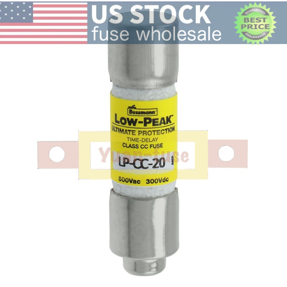 LPCC20 10PCS New Bussmann LP-CC-20 20A 600Vac Time-delay Fuse Fast ...