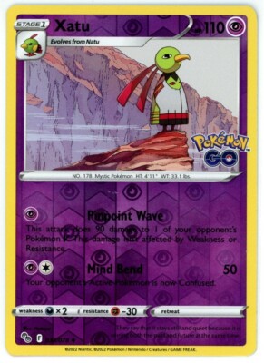 Pokemon TCG Xatu 033/078 Pokémon GO Reverse Holo | eBay