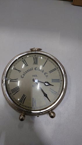 Vintage Colonial Clock Co. Desk Clock - Working, Signs of Use | eBay