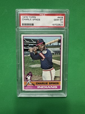 1976 Topps Baseball #408 Charlie Spikes PSA GM MT 10 | eBay