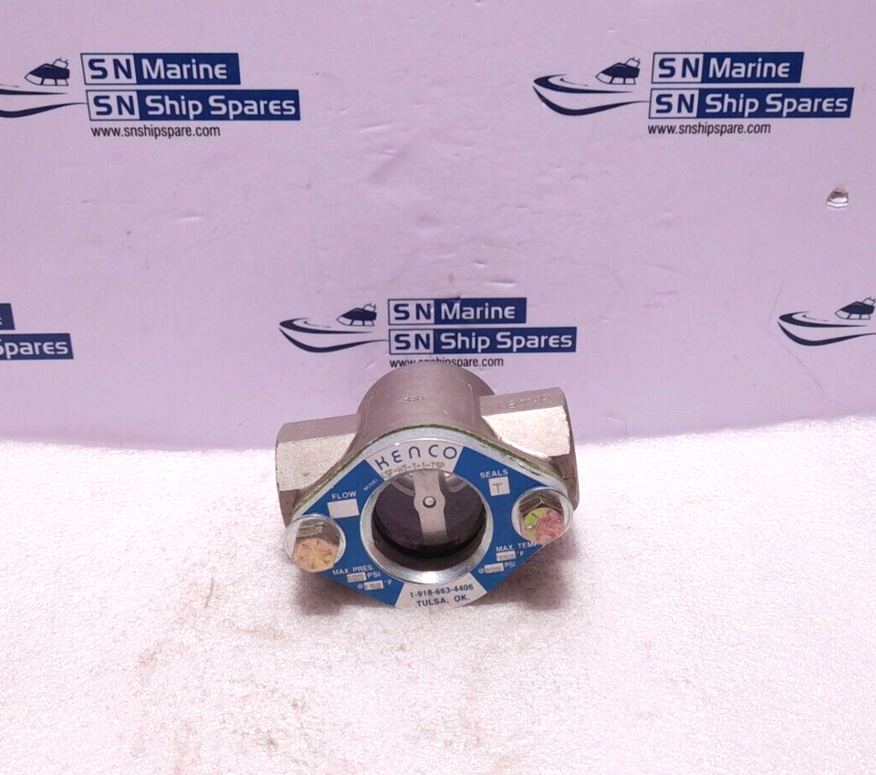 Kenco KSF-HT-T-1-TSP Sight Flow Indicator Max Press 400PSI @ 150 F Max ...