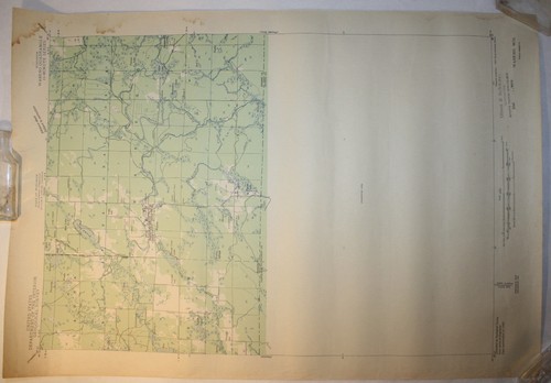 Vintage USGS Map Wabeno, WI 1940 | eBay