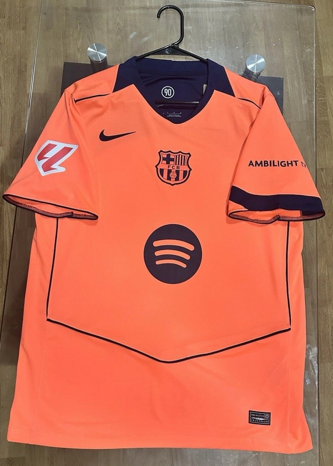 FC Barcelona 3rd Kit 2025-2026 Raphinha #11 Size X-Large La Liga ...