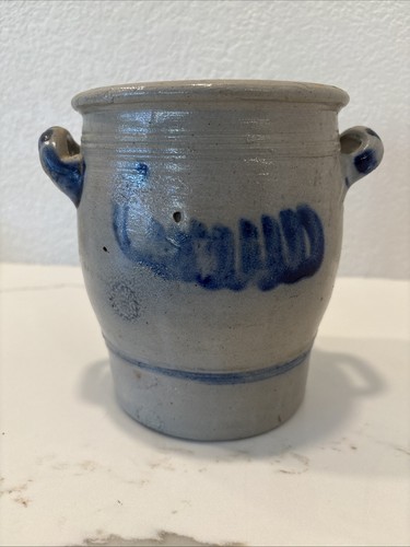 Westerwald German Salt Glazed Stoneware Crock Planter Vintage, Signed ...