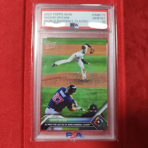 Shohei Ohtani & Mike Trout 2023 Topps Now WBC Final Showdown PSA 10 ...