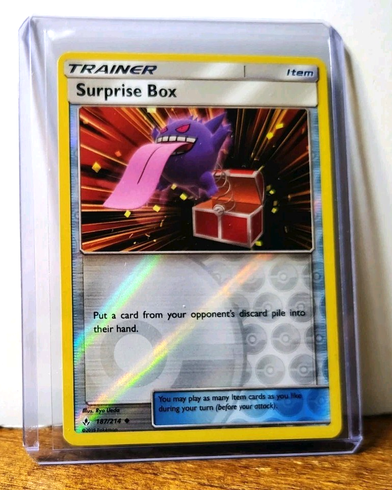 POKEMON SURPRISE BOX 187/214 REVERSE HOLO UNBROKEN BONDS GENGAR LP | eBay