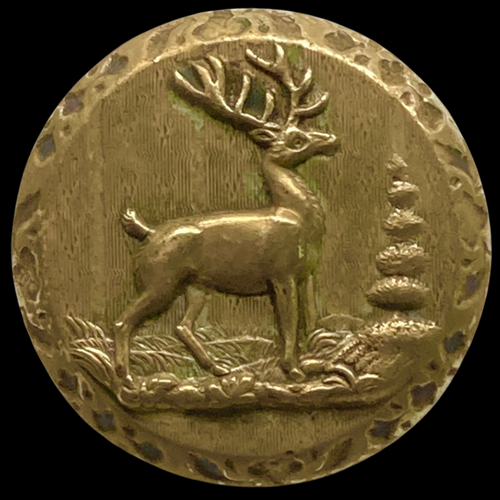 Medium Antique Gilt Brass Sporting/ Hunt Button with Buck / Deer | eBay