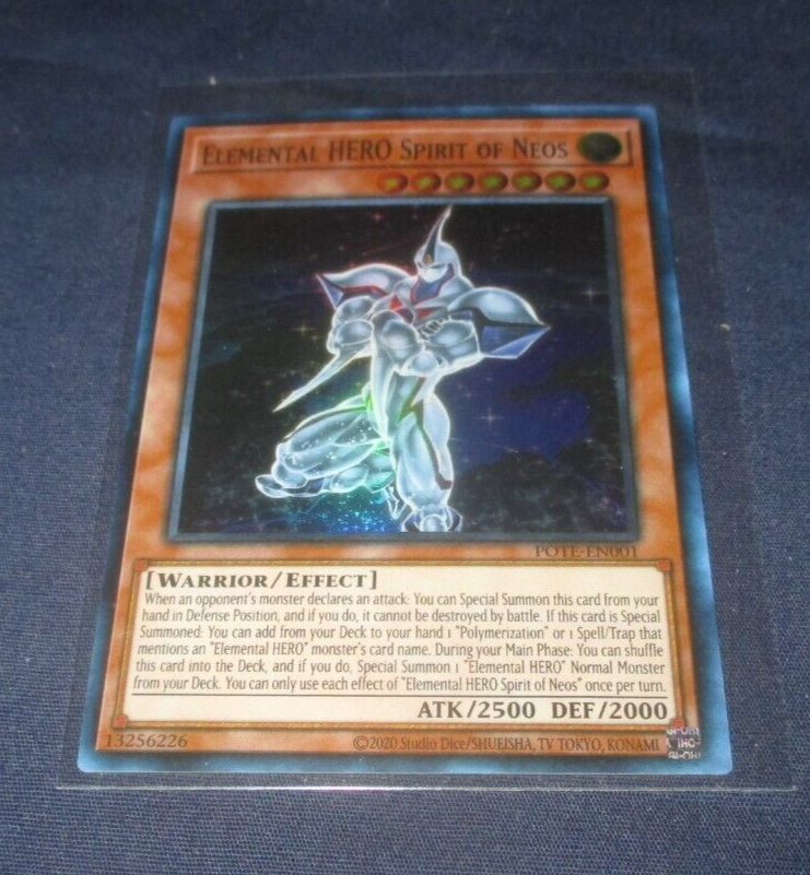 Yu-Gi-Oh! - Elemental Hero Spirit Of Neos POTE-EN001 1st Ed Super Rare ...