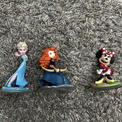 Lot of 3 Different Disney Infinity Figures Minnie Mouse , FROZEN ...
