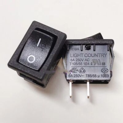 R19A T85U 15*21mm Rocker switch 2 Pin 2 Position 6A 250VAC T105/55 | eBay