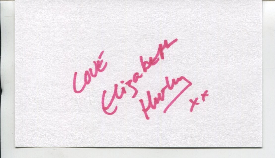ELIZABETH HURLEY signed AUTOGRAPH 6659 | eBay