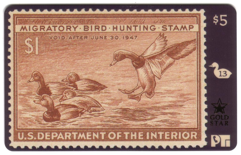 Duck Hunting & Conservation Permit Stamps Cplt Set of 62 GOLD* USED ...