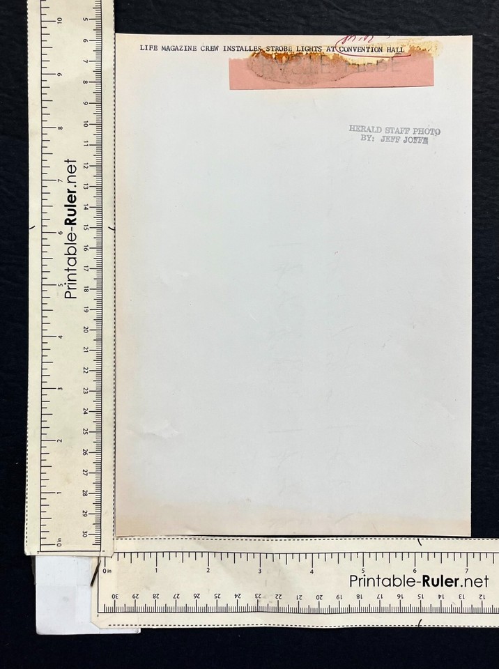 1970s Miami Beach Convention Hall Life Magazine Crew Strobe Lights ...