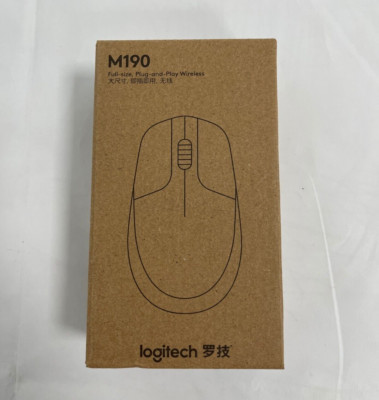 Logitech M190 Full-Size Plug and Play Wireless Mouse Charcoal (910 ...