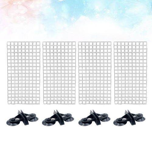 2 Sets Aquarium Partition Tank Separation Isolation Grid Plate Betta ...