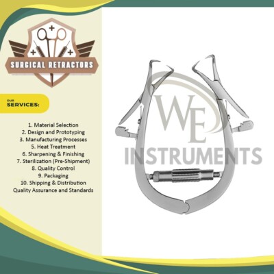 Self-Retaining Gromed Thyroid Jolls/Friedman Retractor, 15cm for ...