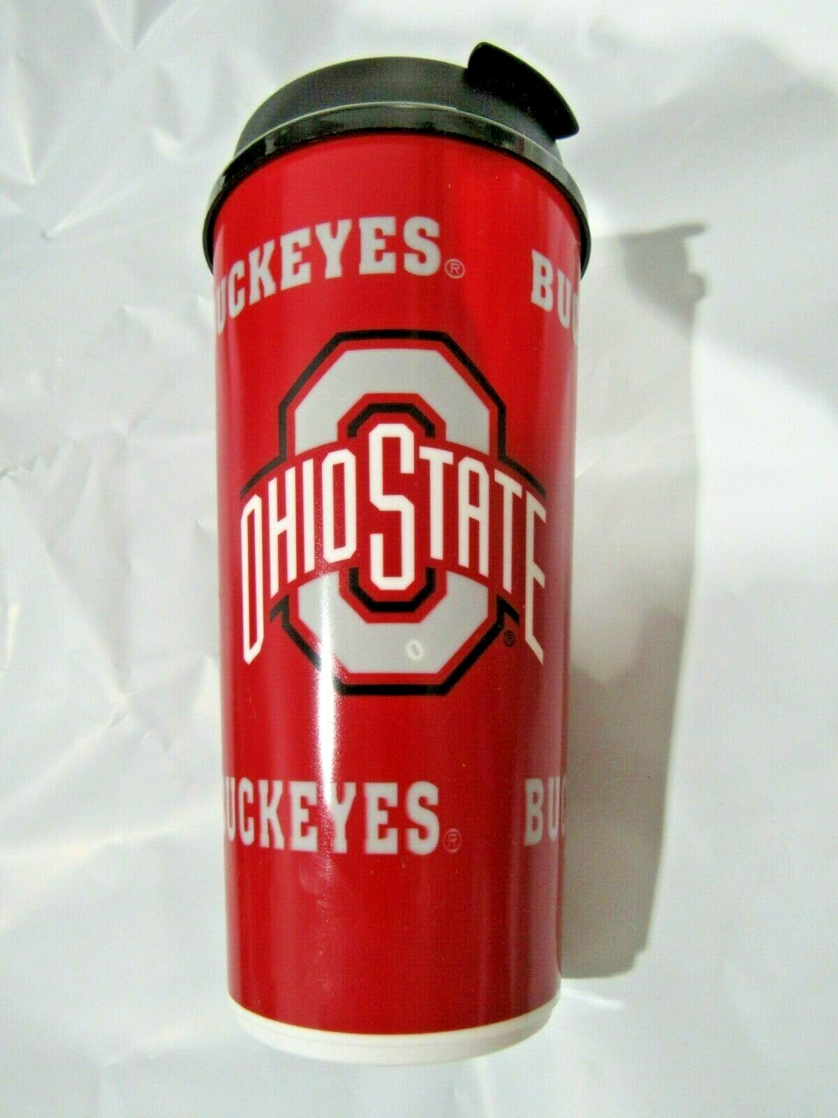 NCAA Ohio State Buckeyes 32 fl. oz. Plastic Travel Tumbler Cup with Lid ...