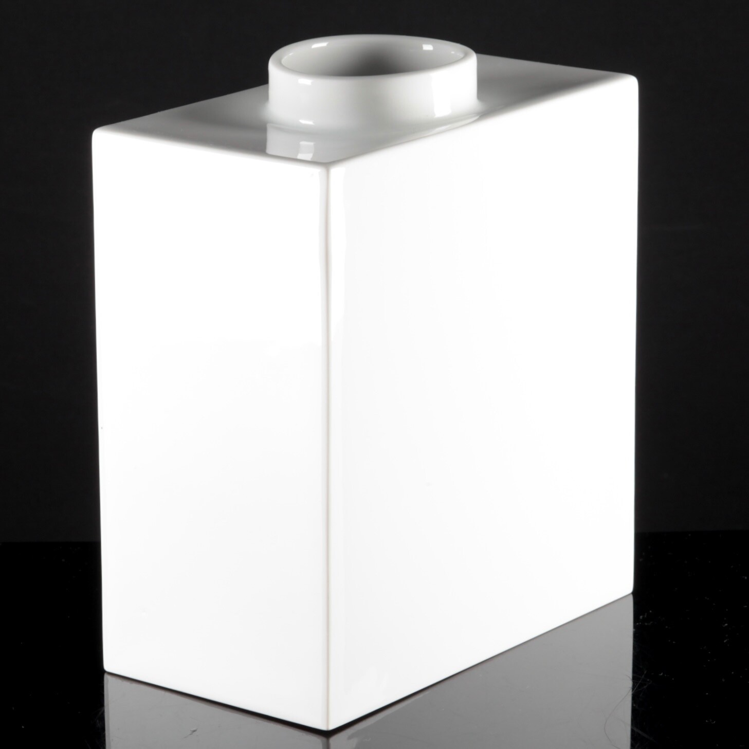 KPM Cadre 3 Porzellan Vase weiß quadratisch 18 cm Design Trude Petri ...