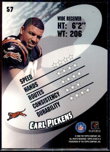 Carl Pickens #57 2000 Topps Stars | eBay